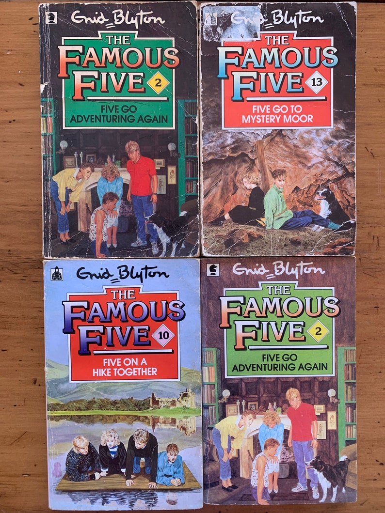 Famous Five Books Series by Enid Blyton in Vintage Paperback Editions ...