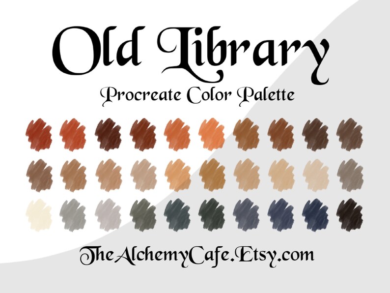 Procreate Color Palette Old Library Color Swatches Lettering Art Tool ...