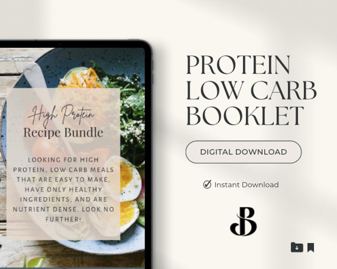 Protein Low Carb Booklet - Etsy