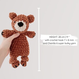 Bear Crochet Pattern Bear Snuggler Pattern Plush Teddy Bear Crochet ...