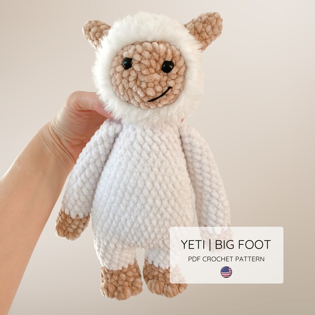 Yeti Crochet Pattern Big Foot Crochet Pattern Monster Crochet - Etsy