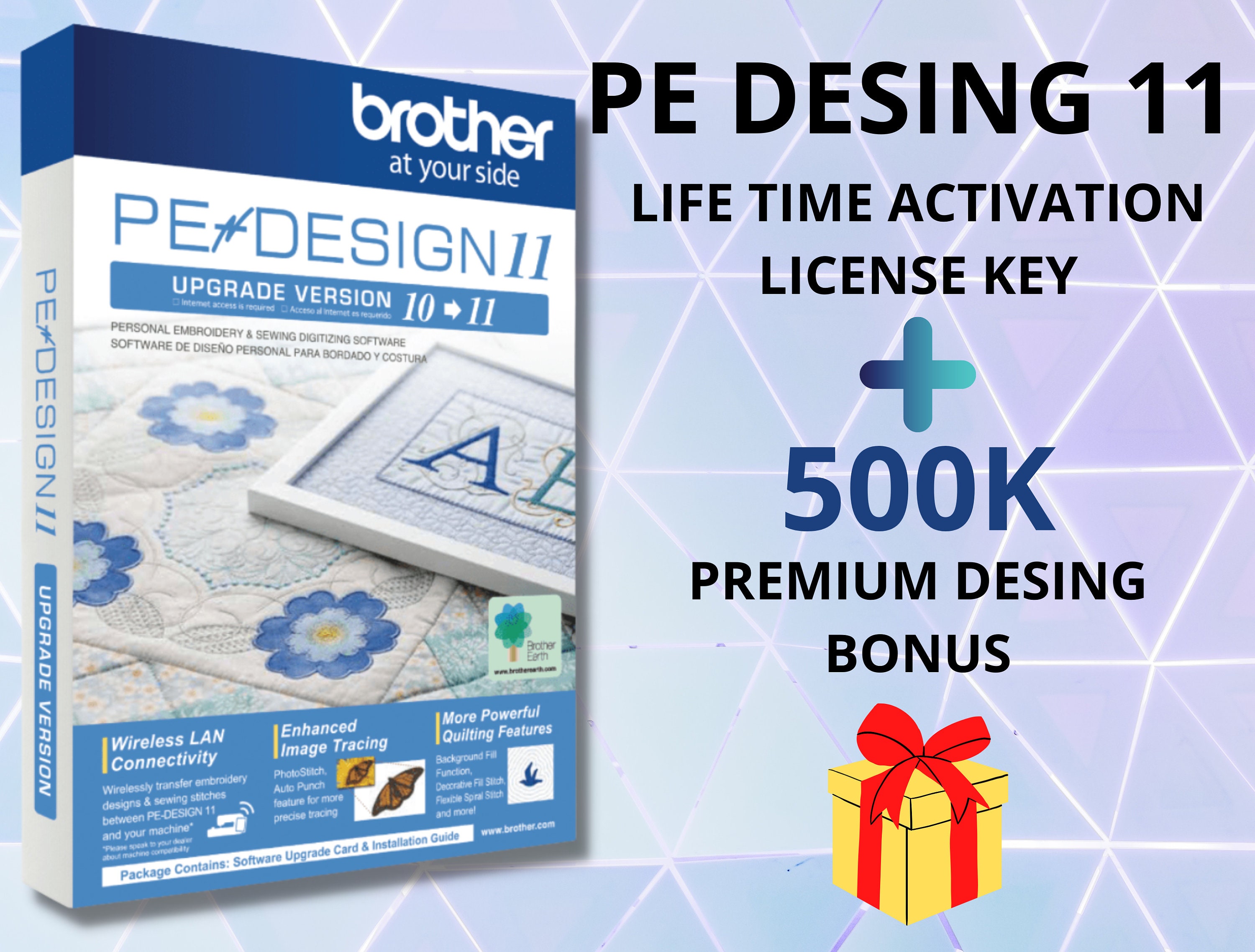 Brother Pe Design 11 Embroidery Machine Software 500 000 - Etsy Canada