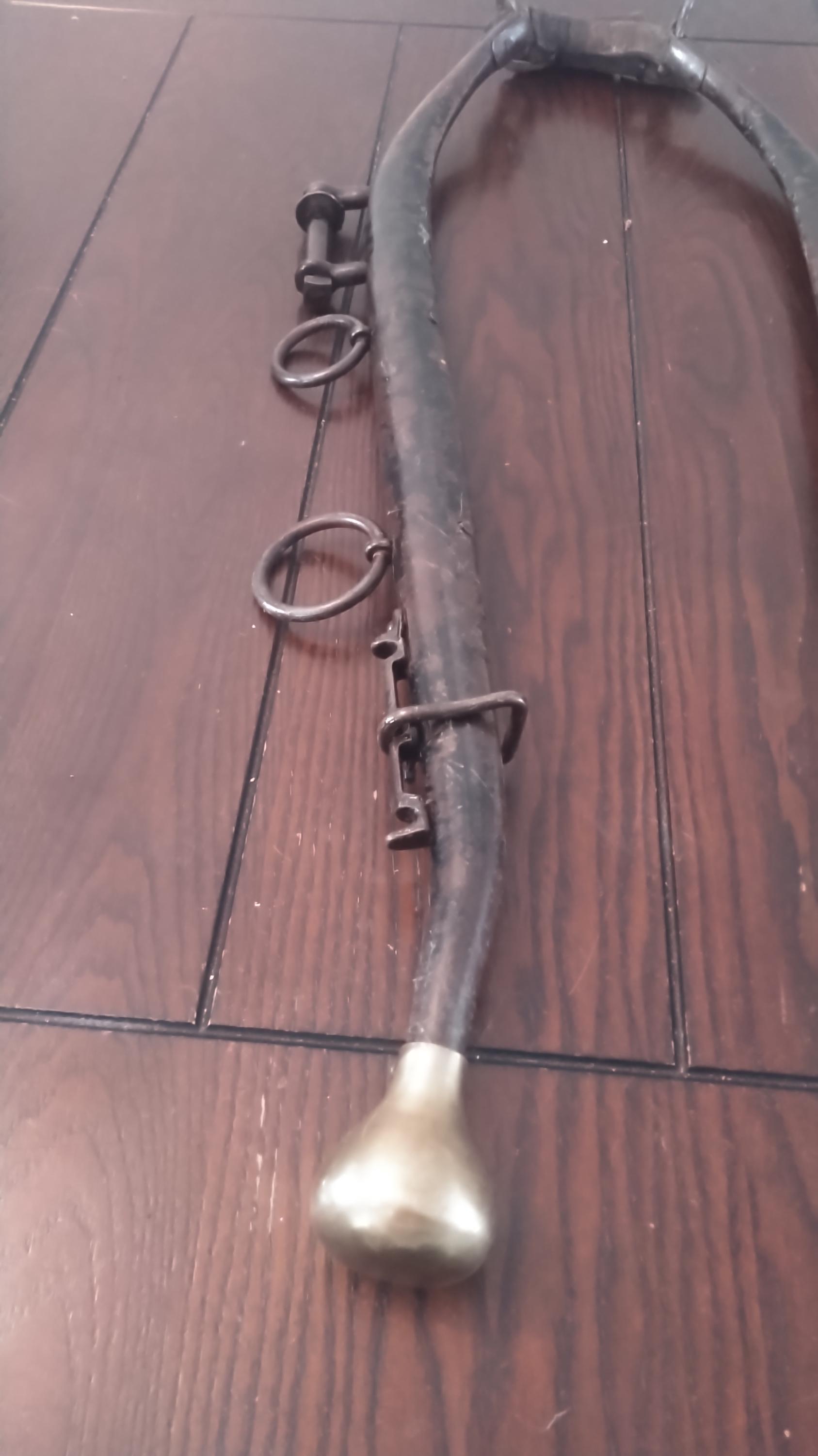 Old Metal Horse Hames With Brass Ends Mule Antique Vintage Farm Decor ...