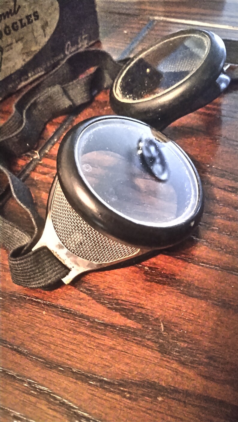 Busch & Lomb Industrial Safety Goggles Wire Mesh Glasses Steampunk ...