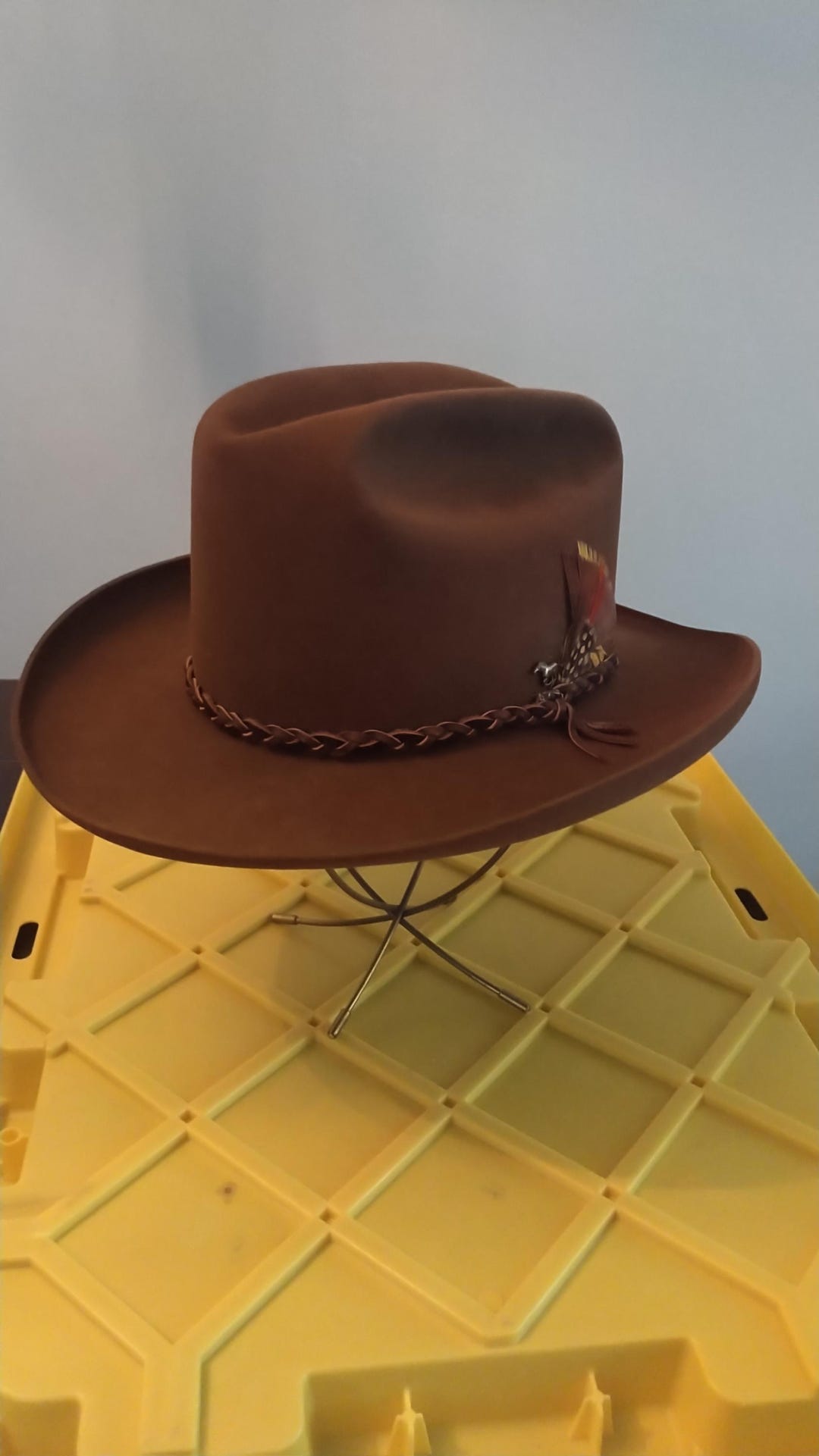 Vintage Dobbs Weekend Roundup Cowboy Western Hat Hughes & Hatcher 7 1/4 ...