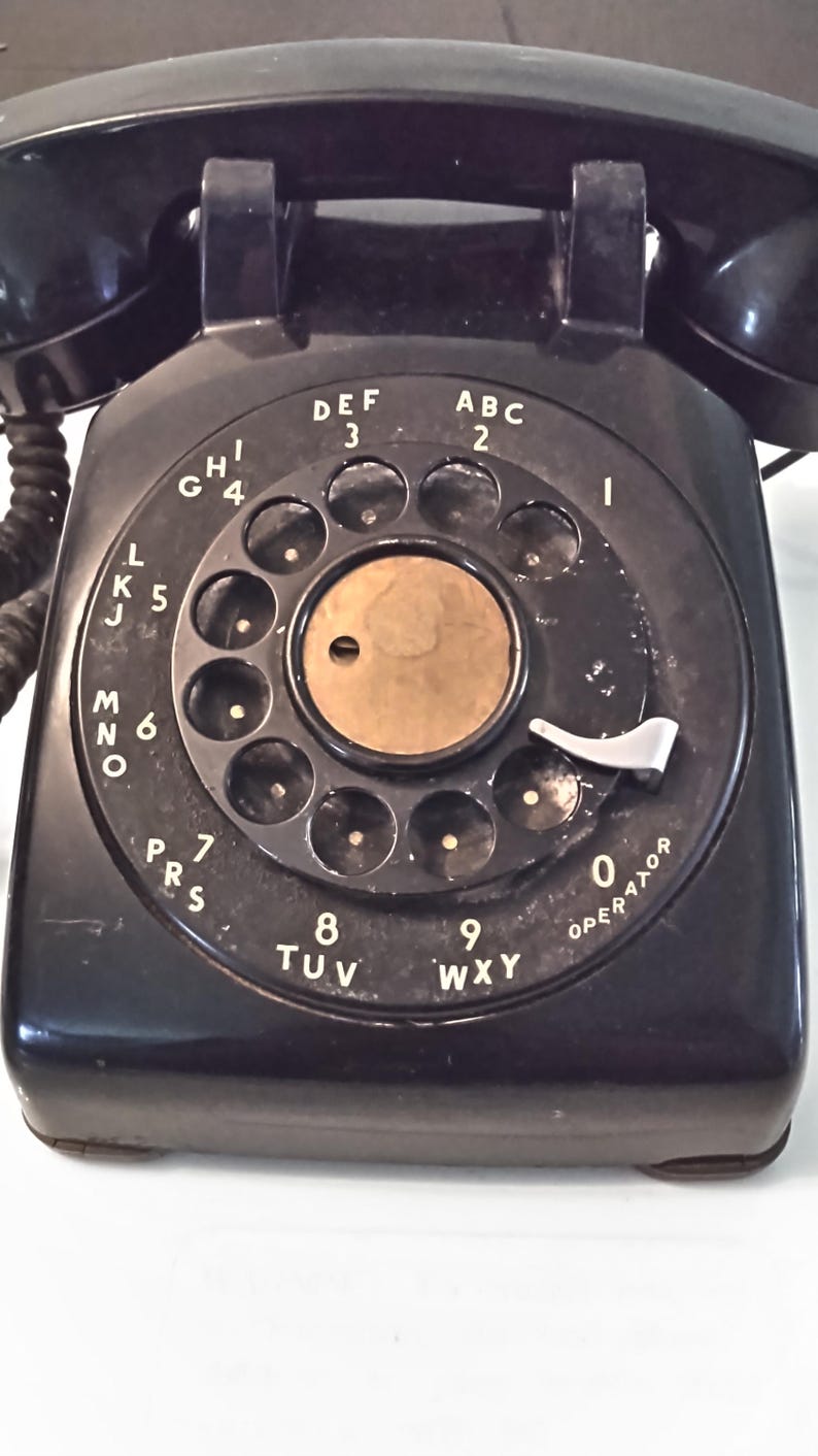 Vintage Bell System Western Electric Rotary Desk Telephone C/D 500 ...