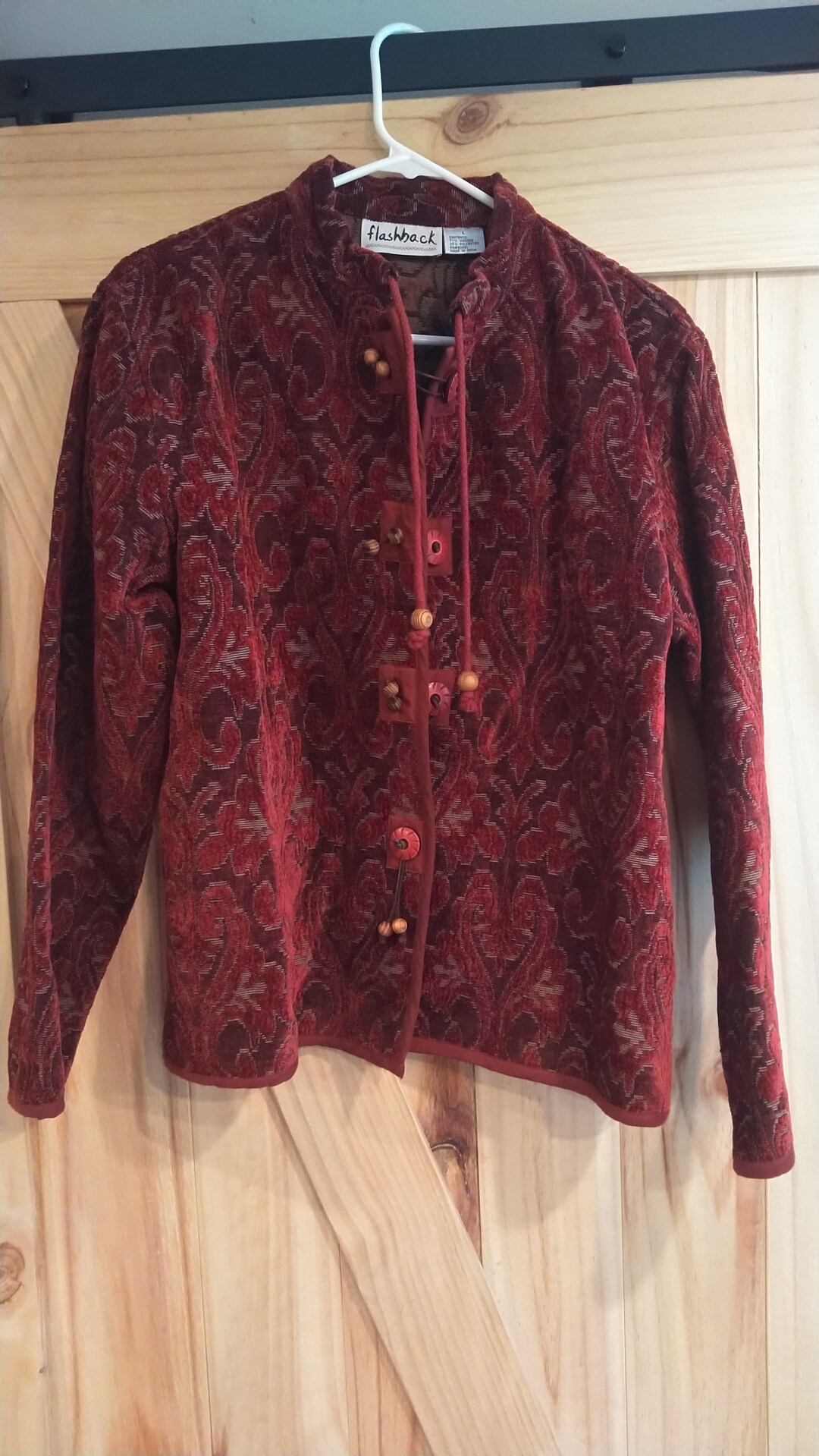Vintage Flashback Tapestry Print Wooden Button Jacket 90s - Etsy