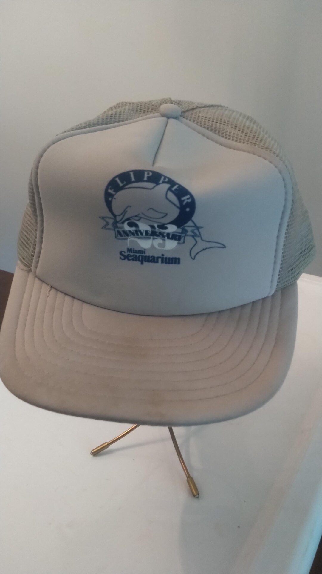 Vtg Flipper 25th Anniversary Miami Seaquarium Trucker Hat Snapback Cap ...