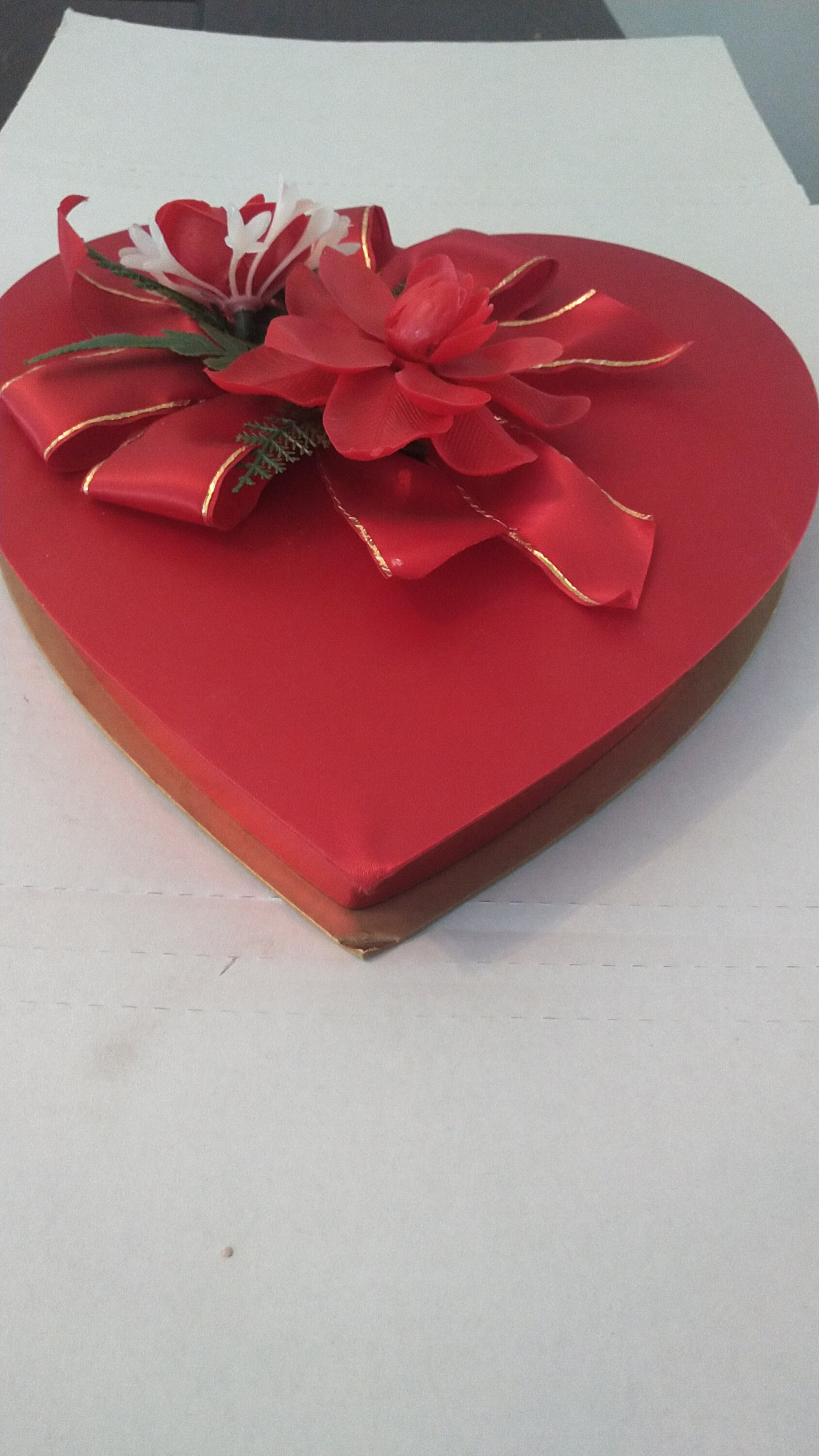 Vintage Fanny Farmer Candies Heart Shaped Box Red Satin With Plastic ...
