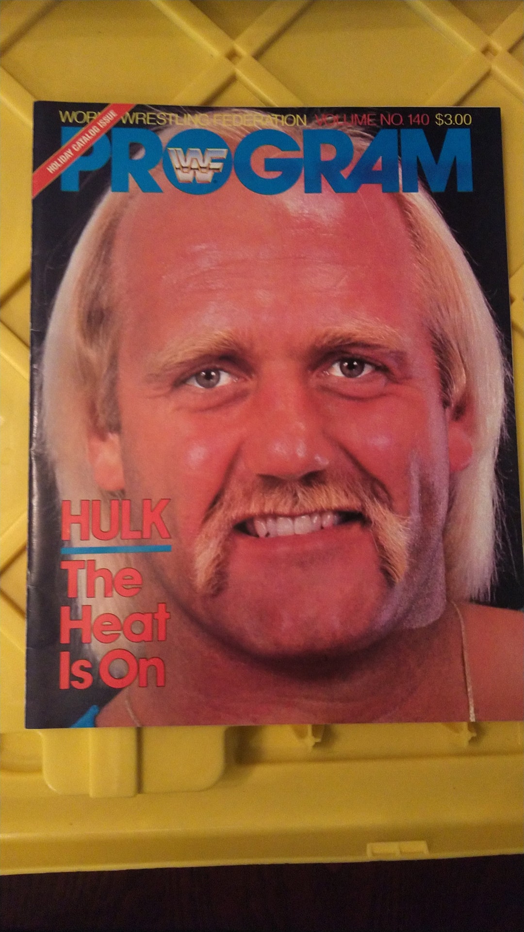 Vtg 80s WWF Volume No 140 House Wrestling Program Hulk Hogan Cowboy Bob ...