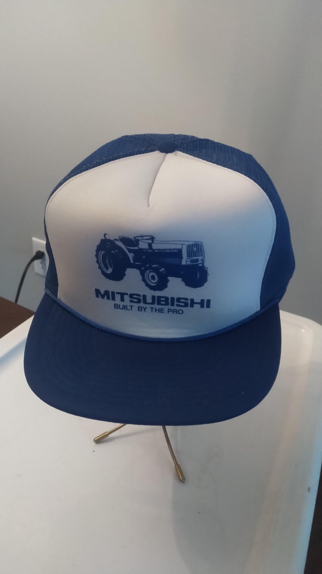 Vtg Mitsubishi Tractor Built by the Pro Snapback Mesh Trucker Hat ...