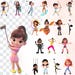 Summer Sports Clipart Bundle | Cute 3D Kids Playing Sports PNG ...