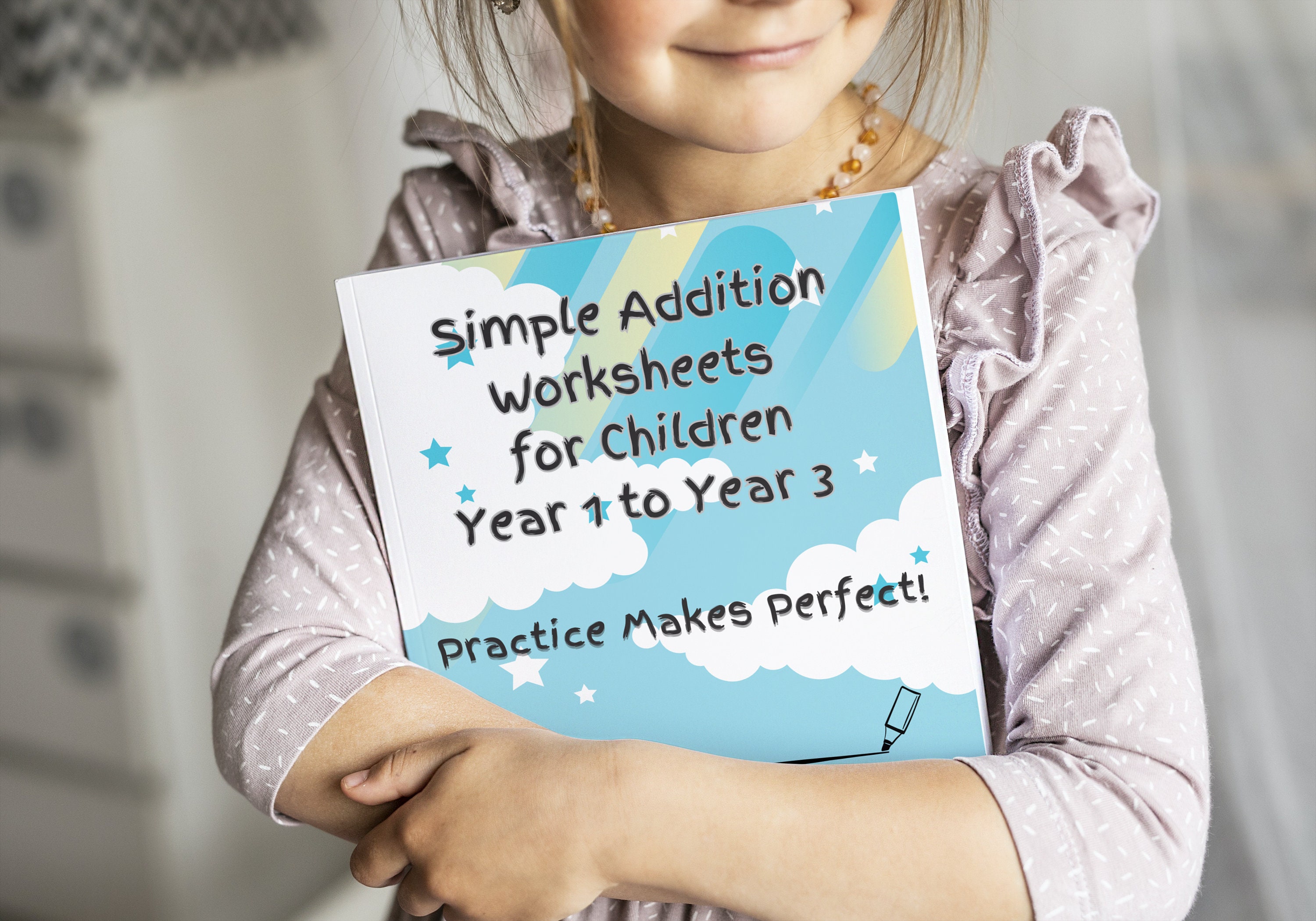 Simple Addition Worksheets for Kids, 53-page Bundle, Printable PDF, 600 ...