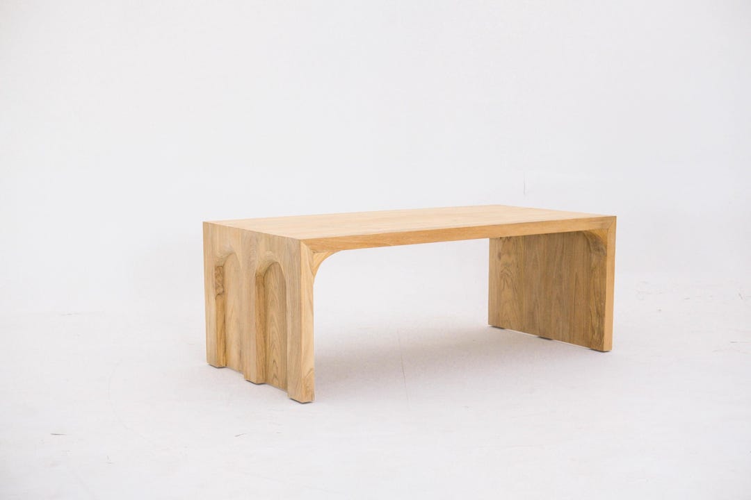 Teak Arch Coffee Table - Etsy