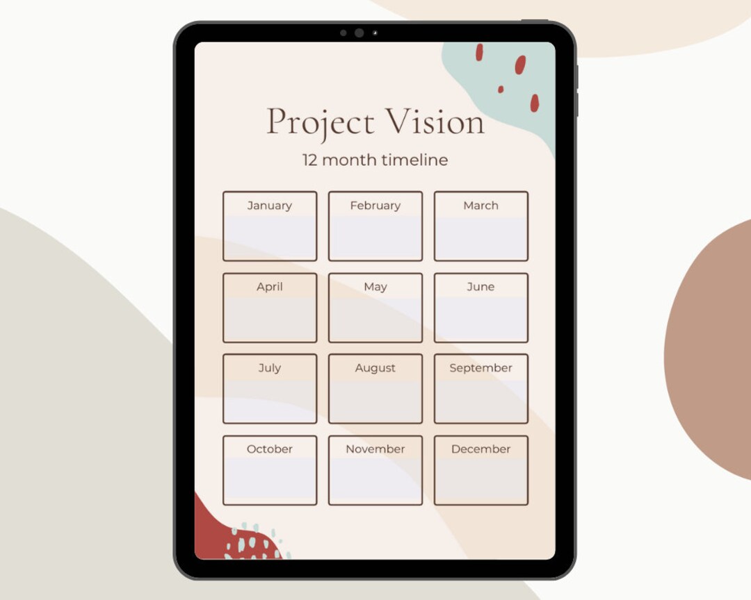 Project Vision Timeline | PDF | Editable | Template | Small Business ...
