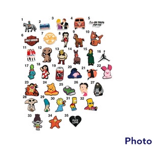 New Croc Charms Pooh Bear, Scooby Doo, the Simpsons, Outer Banks - Etsy