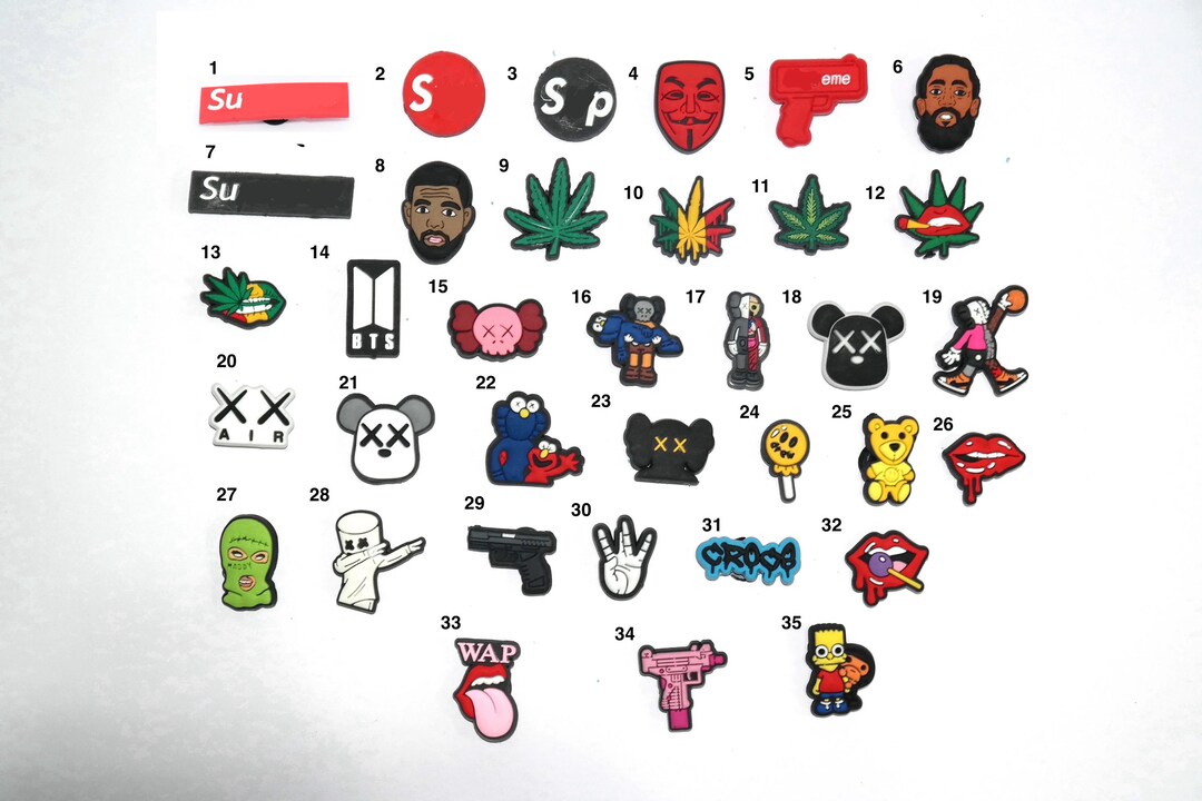New Croc Charms Rappers, Law, Letters - Etsy Australia