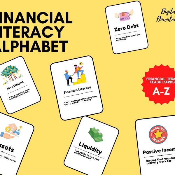 Financial Terms for Kids - Etsy