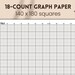 14-count, 11 16 18 20 22-count Graph Paper for Cross-stitch, US Letter ...