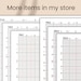 Minimalistic DMC Thread Inventory Sheet PDF, Printable Cross-stitch ...