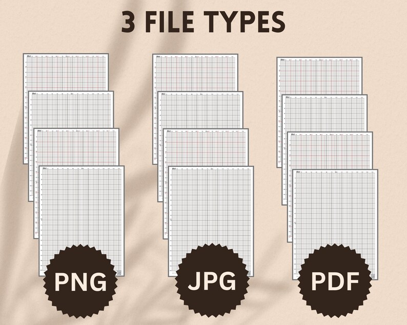 20-count Graph Paper for Cross-stitch With Inch Grid, Printable Cross ...