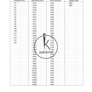 Minimalistic DMC Thread Inventory Sheet: Printable Floss Tracker ...