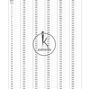 Minimalistic DMC Thread Inventory Sheet: Printable Floss Tracker ...