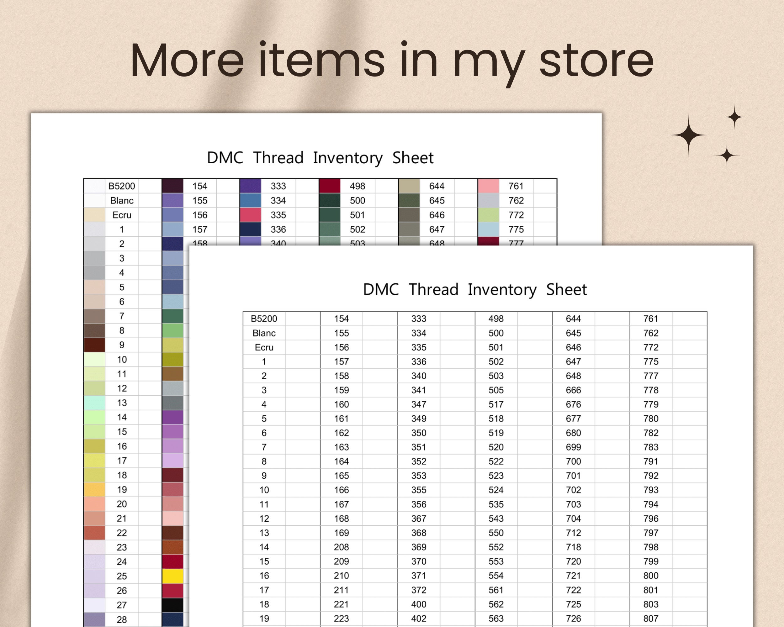 20-count Graph Paper for Cross-stitch With Inch Grid, Printable Cross ...