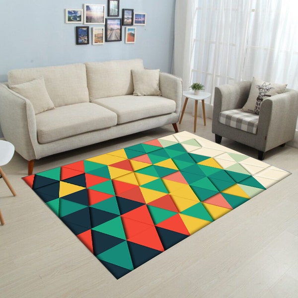 Geometric Rug - Etsy
