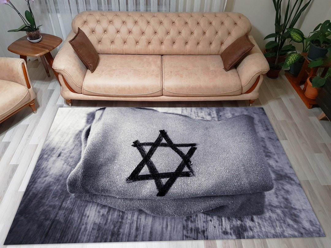 Jewish Emblem, Star of David, Jewish, Jewish Emblem Patterned Rug ...