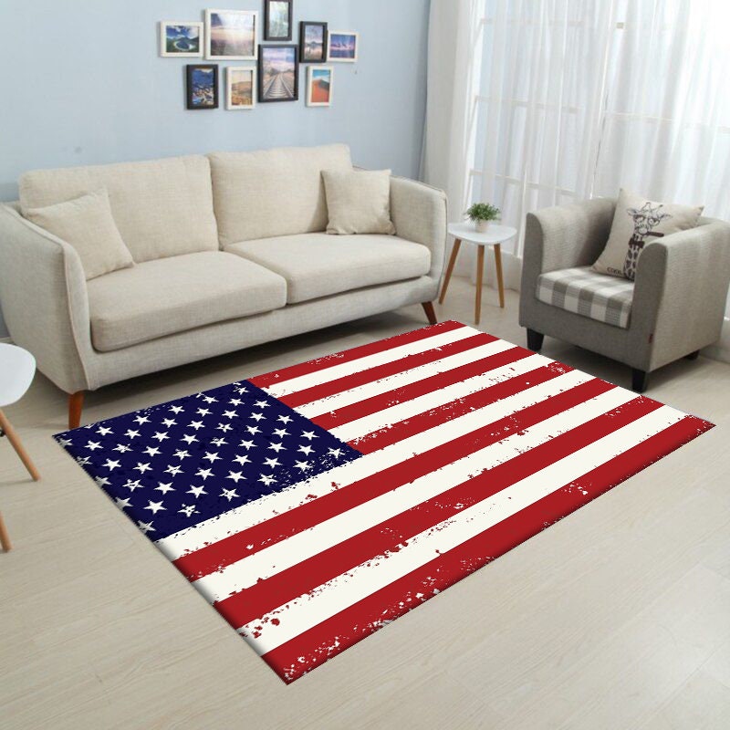 Usa Rug, American Flag Rug, United States Flag Rug, Flag Home Decor ...