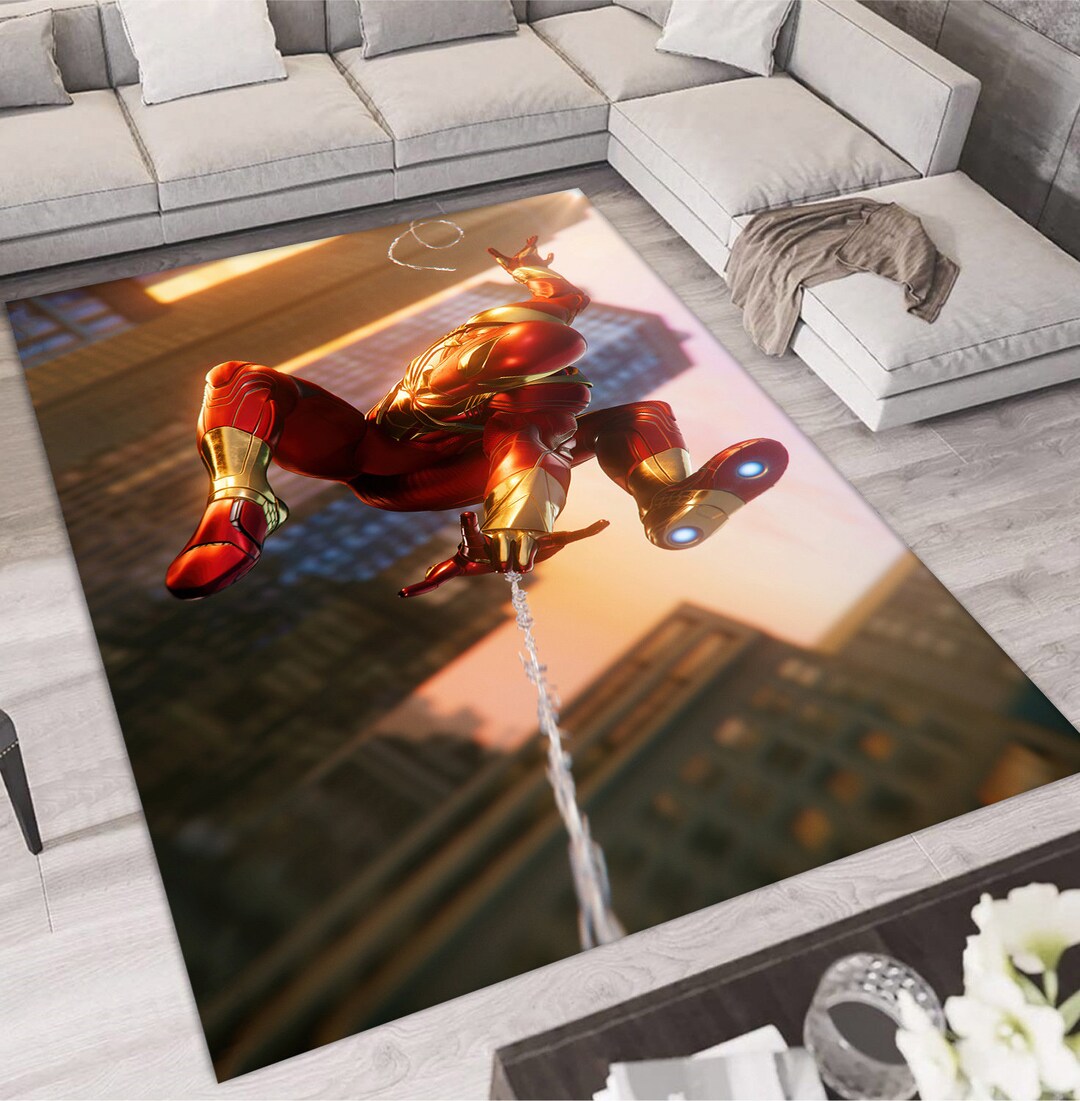 Spider Man Rug, Game Rug, Movie Rug, Gaming Rug, Spider Man, Spider Rug ...