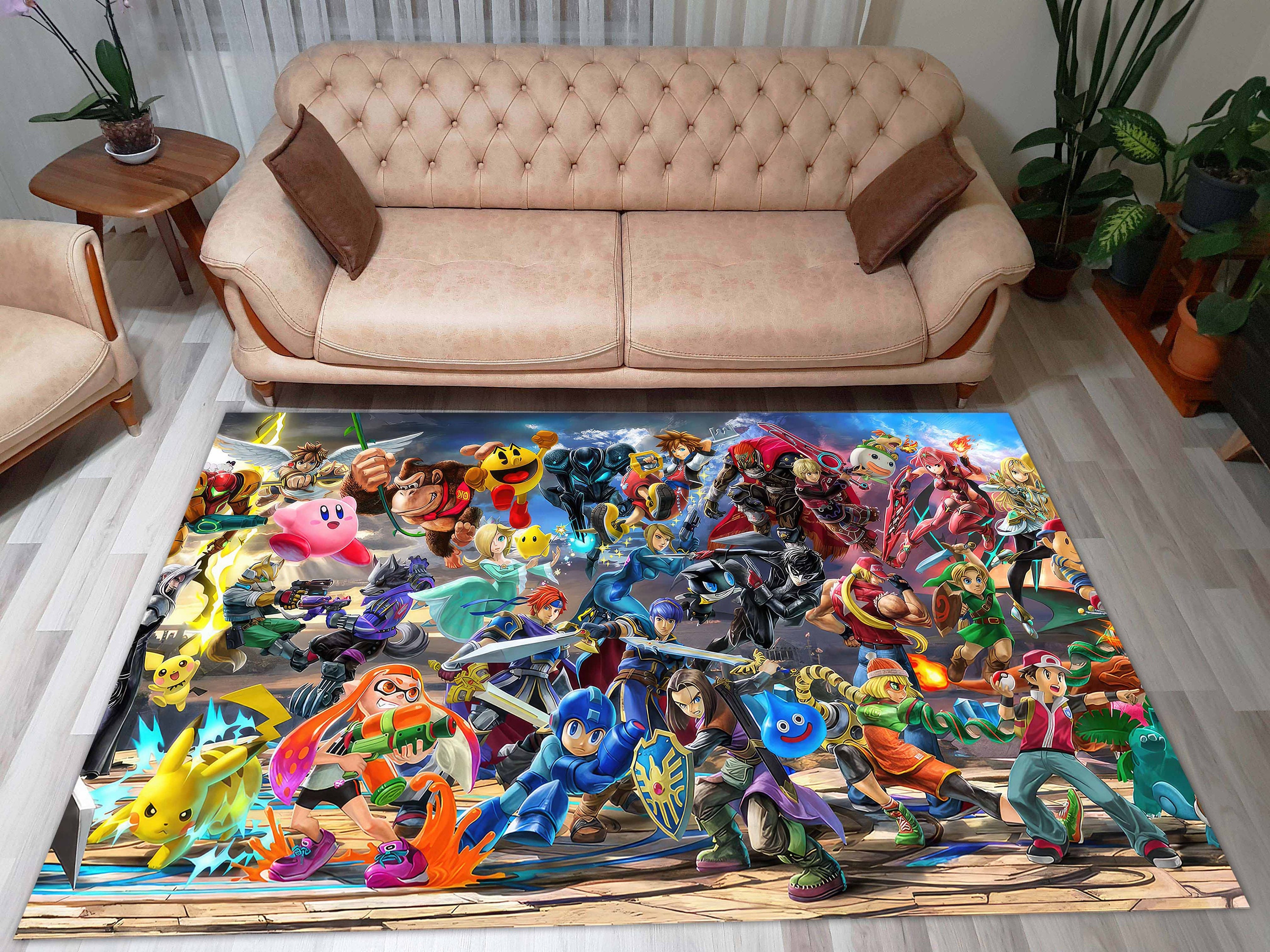 Video Game Rug, Game Characters Rug, Games Rug, Kids Room Rug, Floor ...