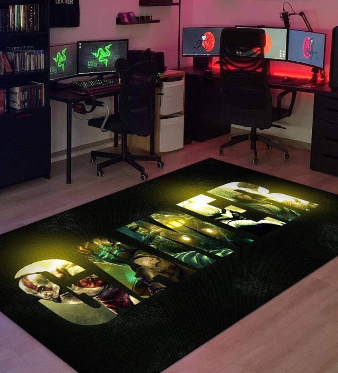 Gamer Rug, Games Rug, Neon Rug, Neon Rugs, Floor Rug, E Sport Rug ...