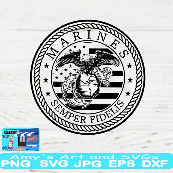 Marine Corps Svg - Etsy