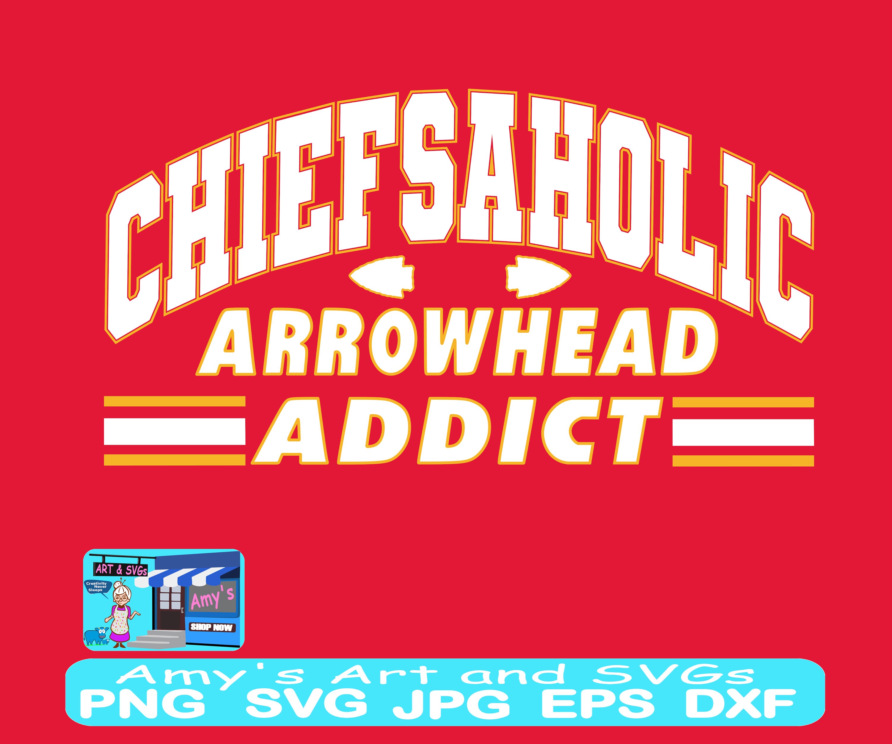 Chiefsaholic Svg, Chiefsaholic Png, Chiefs Football Svg, Chiefs ...