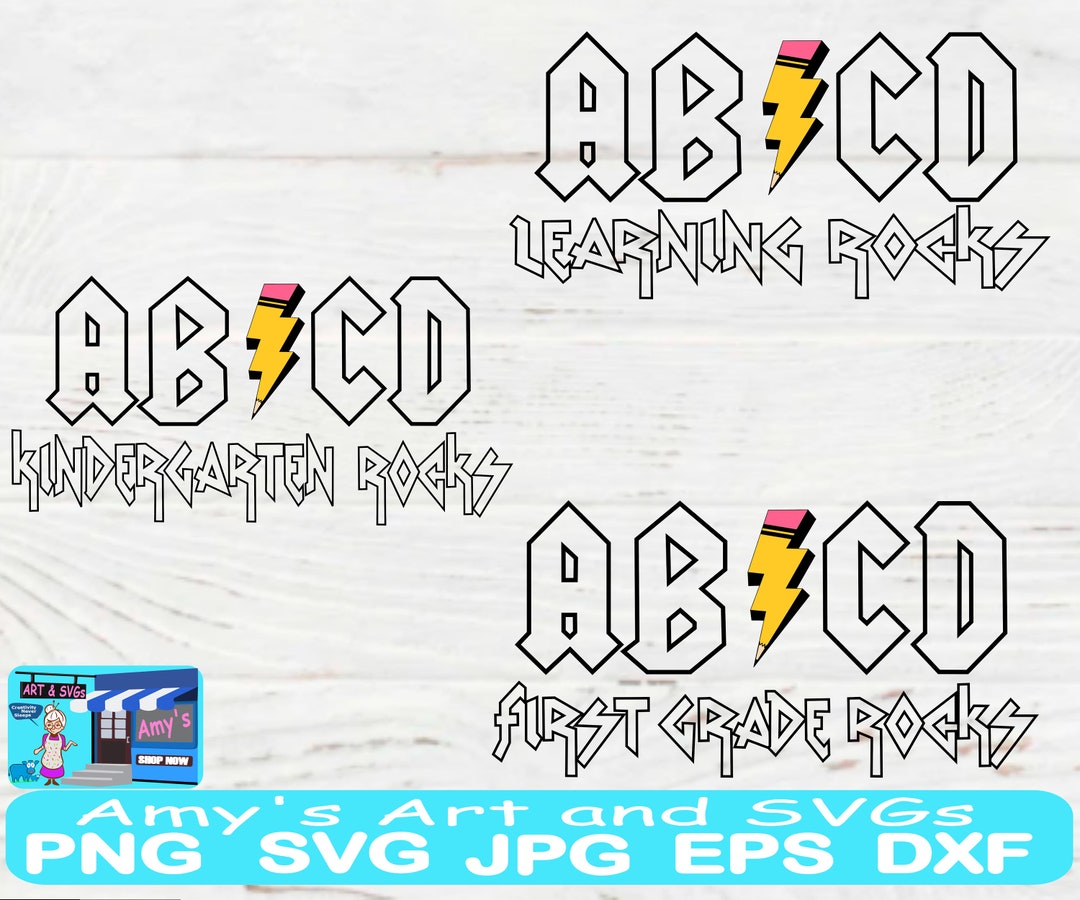 Bundle Svg ABCD Svg Back to School Svg School SVG Teacher - Etsy