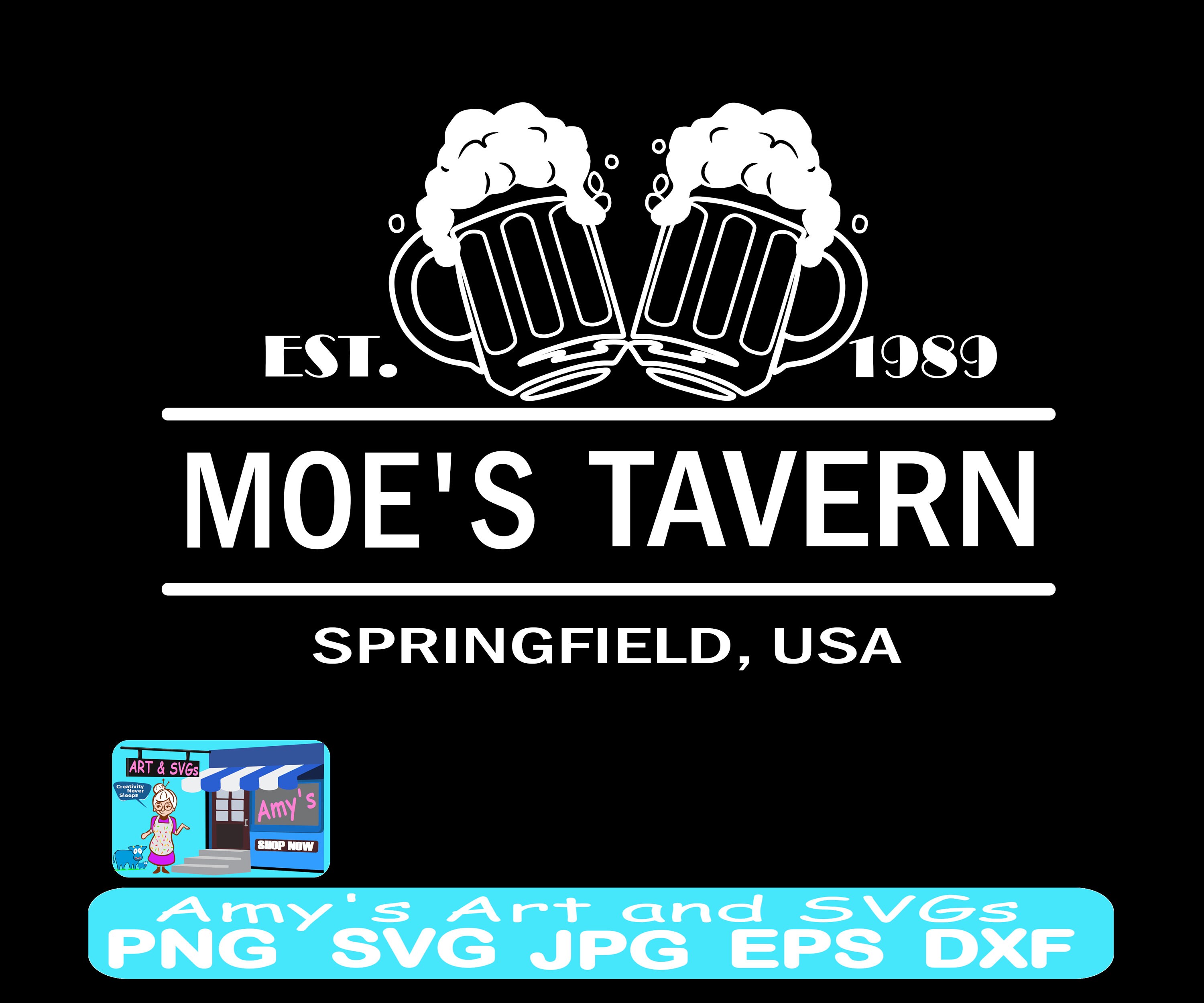 Moe's Tavern Svg Moe's Svg Bart Svg Homer Svg Beer - Etsy
