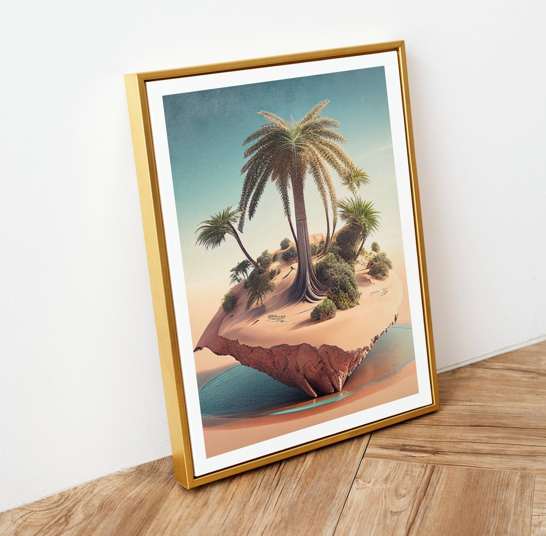 Desert Isle Poster Printable 3 Different Format 300dpi - Etsy