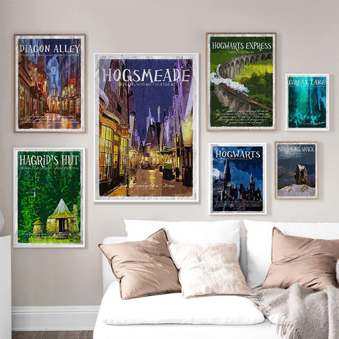 Magic ART Hogwart Castle Posters Magic World Castle Express Posters ...