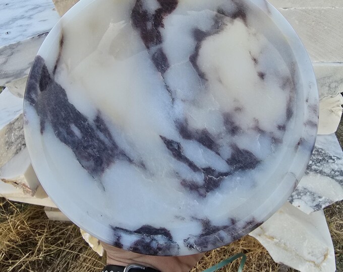 Calacatta Viola Marble Premium Bowl Real Marble/ Handmade - Etsy