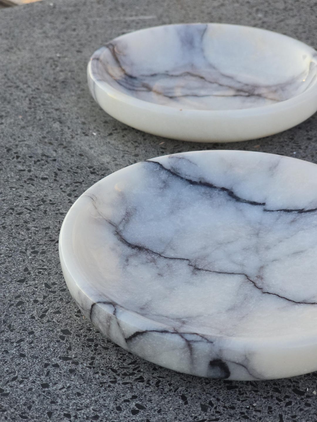 Introducing Our Elegant Lilac Marble Decorative Plates - Etsy