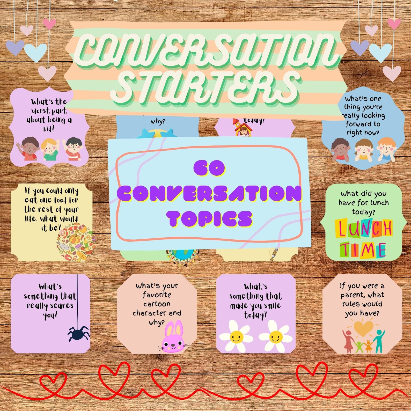 Break the Ice Fun Conversation Starters for Kids /kickstart Chats Kids ...