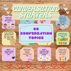 Break the Ice Fun Conversation Starters for Kids /kickstart Chats Kids ...