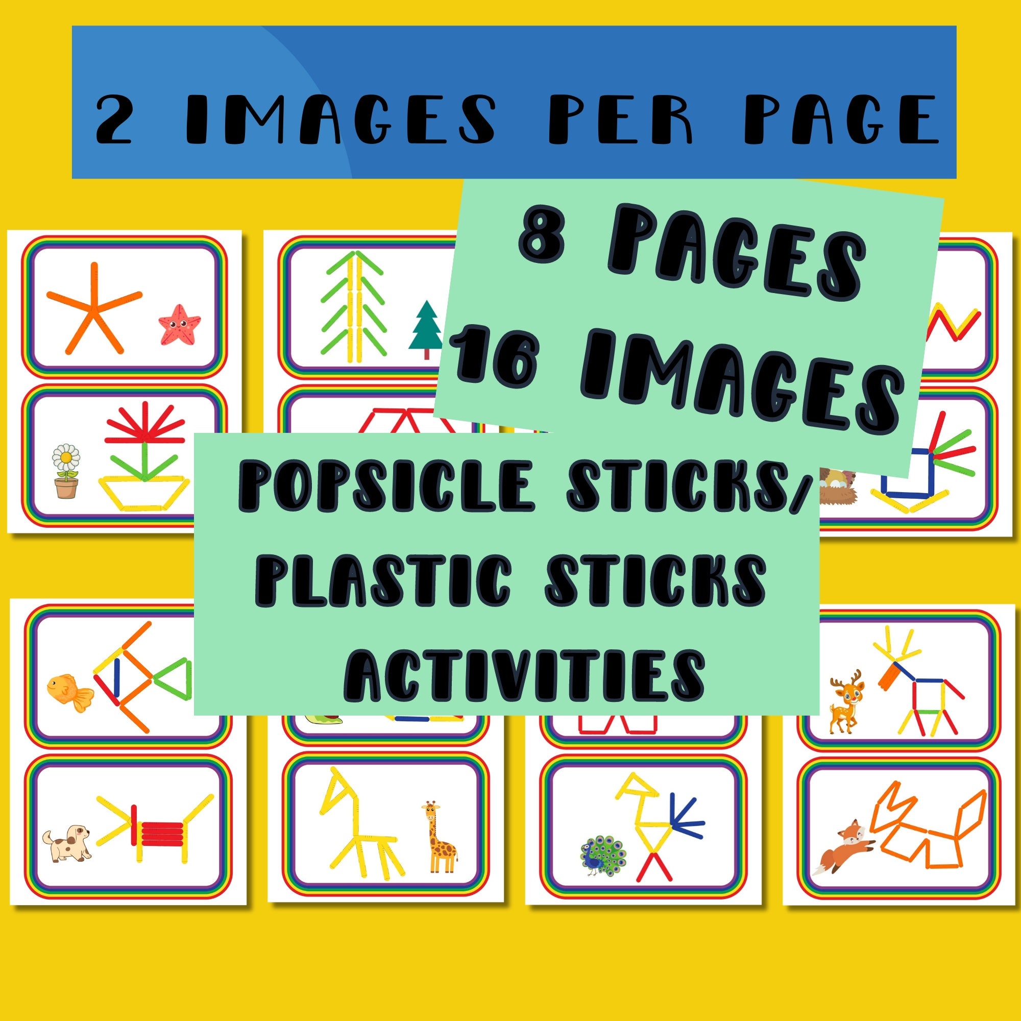 Popsicle Stick Creations / Popsicle and Plastic Stick Activities ...
