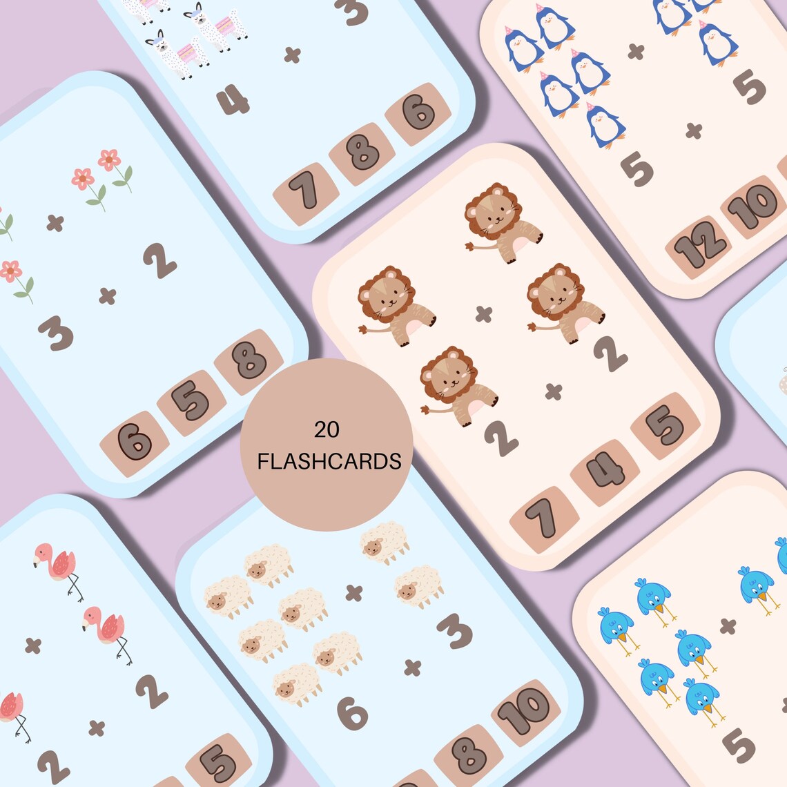 Addition Flash Cards/ Addition Clip Cards/ Addition - Etsy