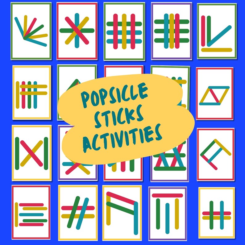 Popsicle Stick Crafting Guide - Selectable A5 or US Letter Printables ...