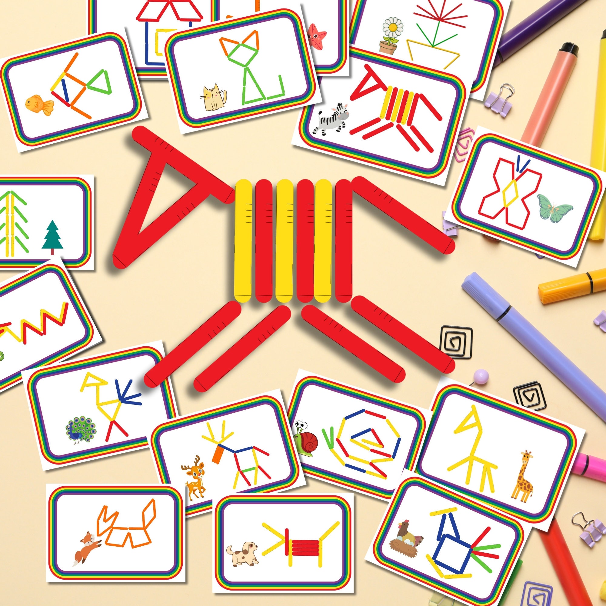 Popsicle Stick Creations / Popsicle and Plastic Stick Activities ...