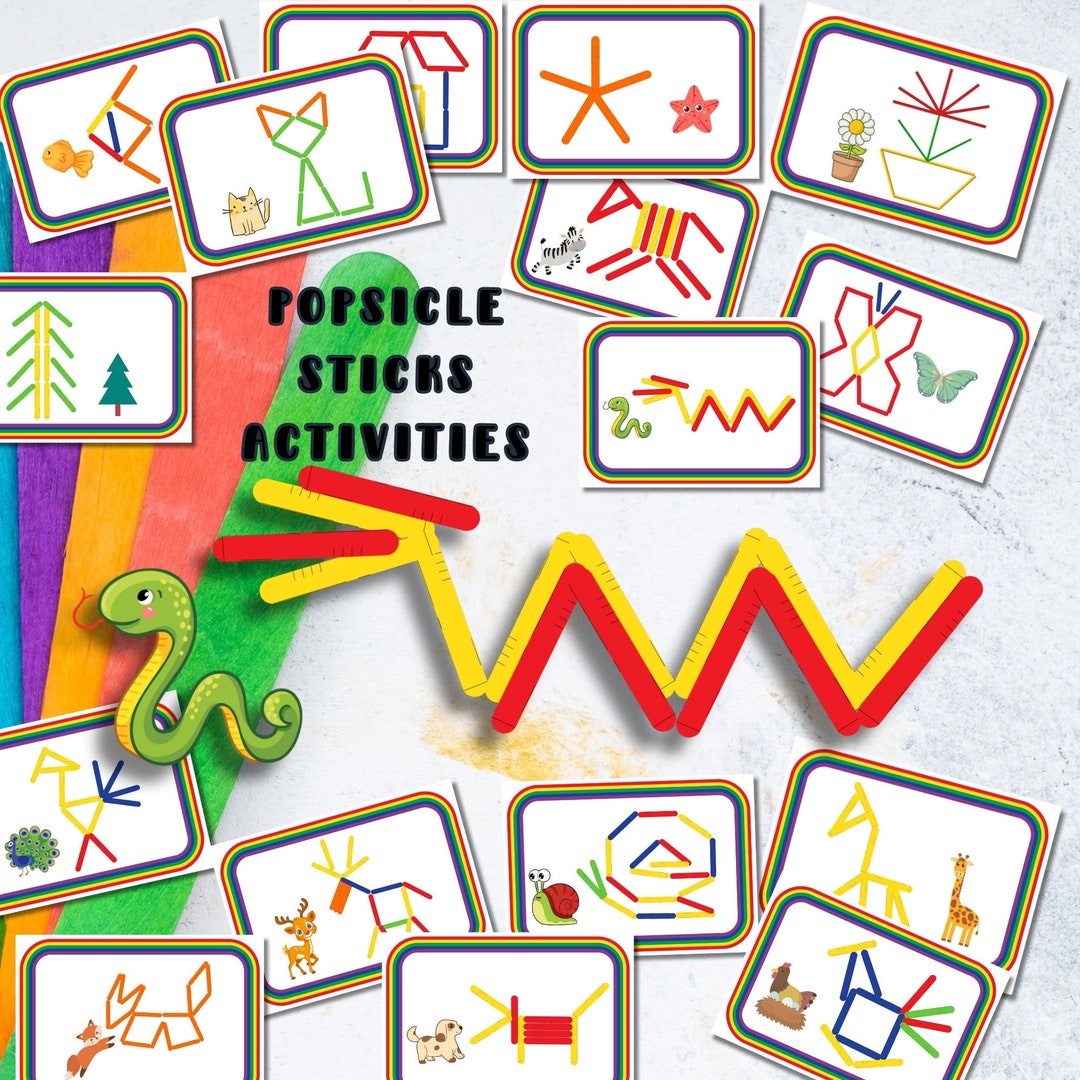 Popsicle Stick Creations / Popsicle and Plastic Stick Activities ...
