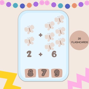 Addition Flash Cards/ Addition Clip Cards/ Addition - Etsy